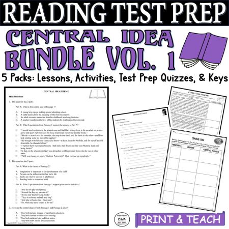 What is the Main Idea of a Passage? Literary Texts - The Integrated Teacher