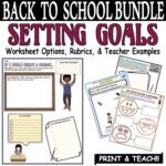 6 Setting Goals Activities for High School Students & 6 Other FUN Back ...