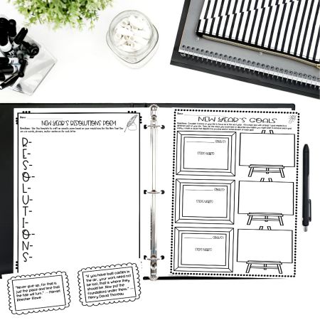 7 New Years Poem & Goals Activities - The Integrated Teacher